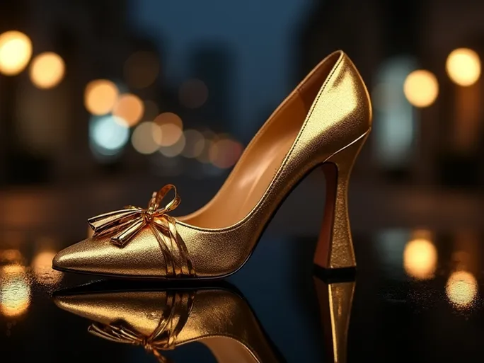 Guccis Golden Tassel Heels Elevate Evening Wear