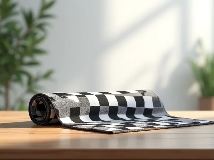 Premium Black and White Check Fabric Now in Stock