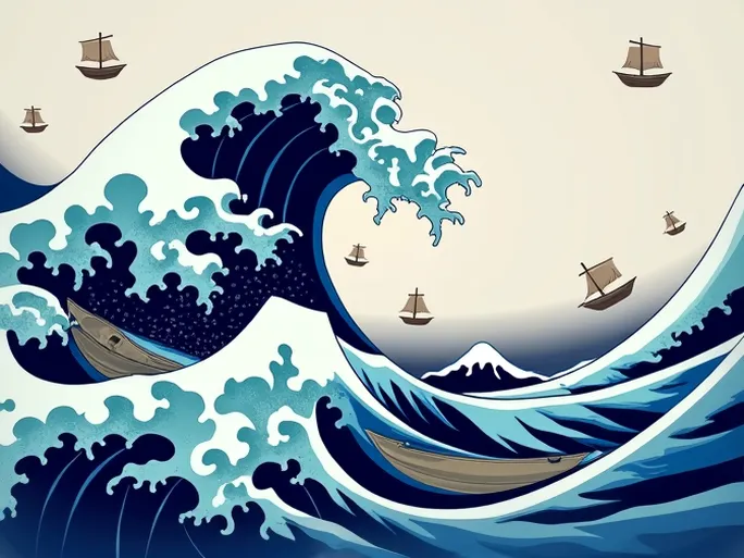 Historic Hiroshige Ukiyoe Art Captures Naruto Straits Whirlpools