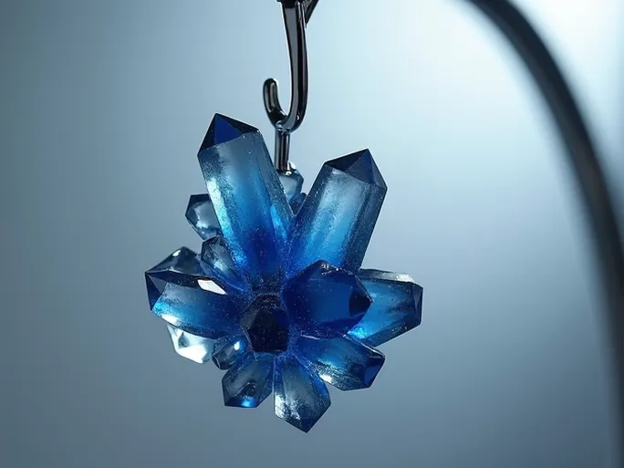 Designer Mounir Launches Limitededition Blue Crystal Earrings