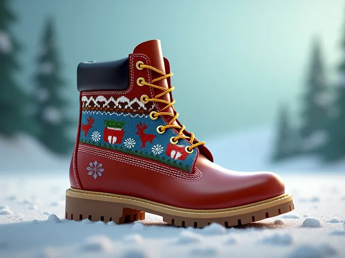 Timberland Launches Festive Ugly Sweater Boots for Winter