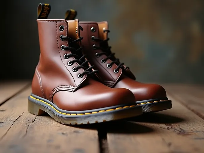 Dr Martens Brown Leather Boots Maintain Timeless Popularity