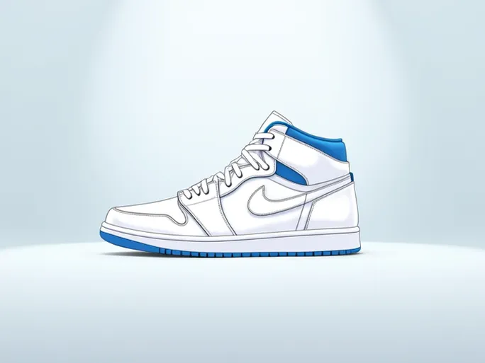 Air Jordan 1 Mid white University Blue Reissue Debuts