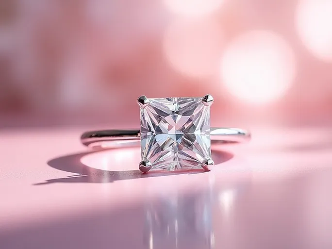 Zocai Unveils Radiant Princess Cut Diamond Ring