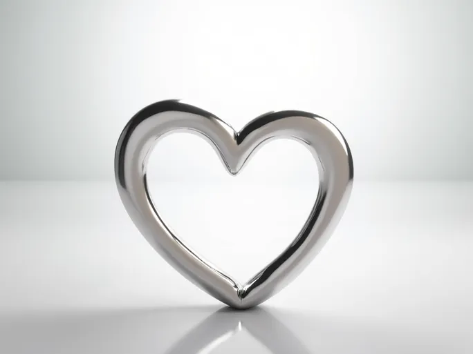 Silver Heart Earrings Symbolize Eternal Love