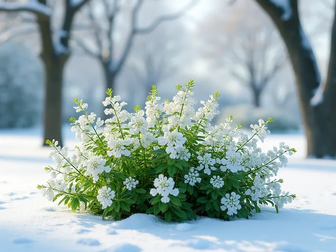Winter Snow Heath Thrives in Cold Seasonal Climates
