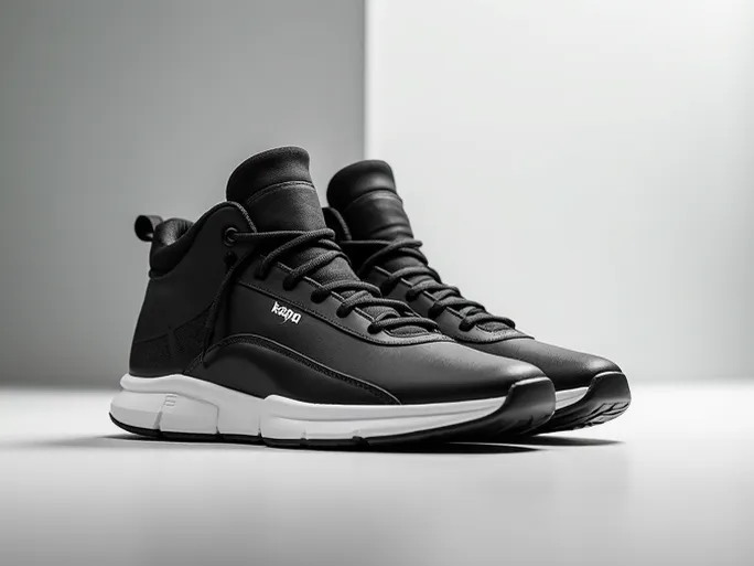 Kappas Black and White Hightop Sneakers Gain Popularity