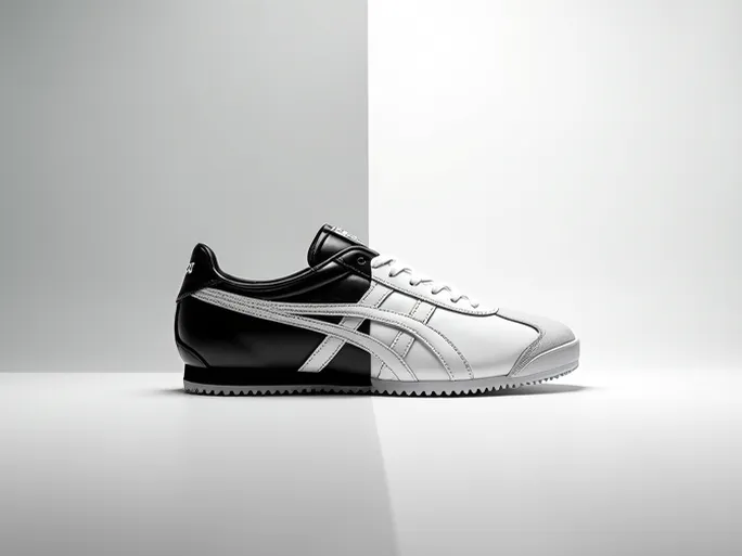Onitsuka Tiger Relaunches Retro black White Sneaker