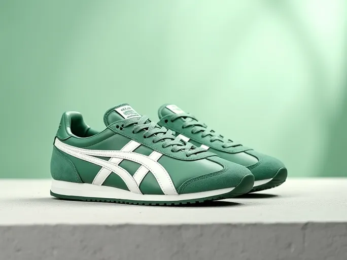 Onitsuka Tiger Launches Retro Green and White Serrano Sneakers