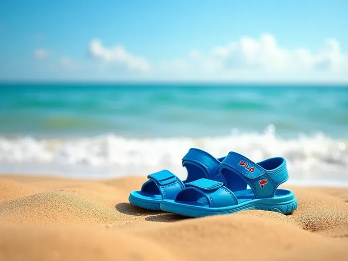 FILA Launches Comfortable Phantom Blue Sandals for Kids