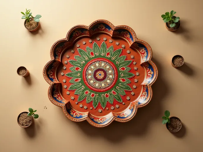 Indian Artisans Revive Mughalera Tea Tray Craftsmanship