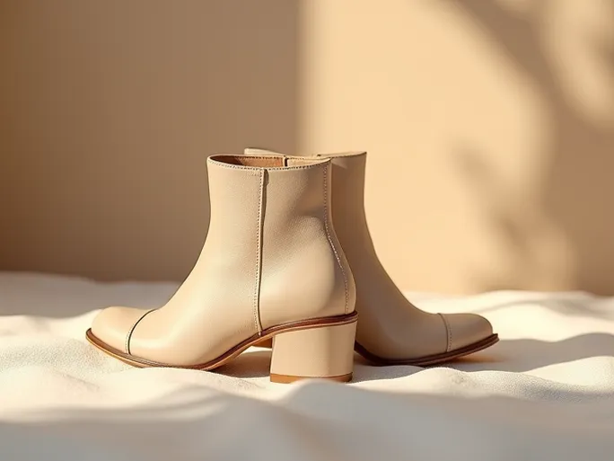Loewes Beige Ankle Boots Blend Style and Winter Comfort