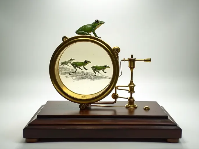 New Muybridgeinspired Notebook Features Historic Frog Leap Image