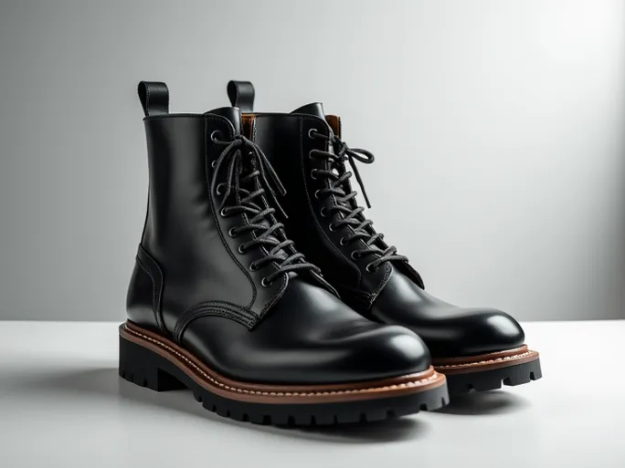 Black Leather Martin Boots Merge Classic and Modern Styles