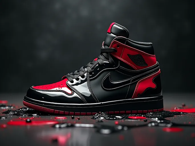 Air Jordan 1 Mid Unveils Bold Venominspired Custom Design