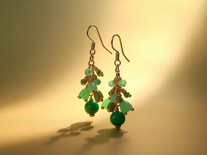 Vainspired Emerald Green Beaded Earrings Gain Popularity