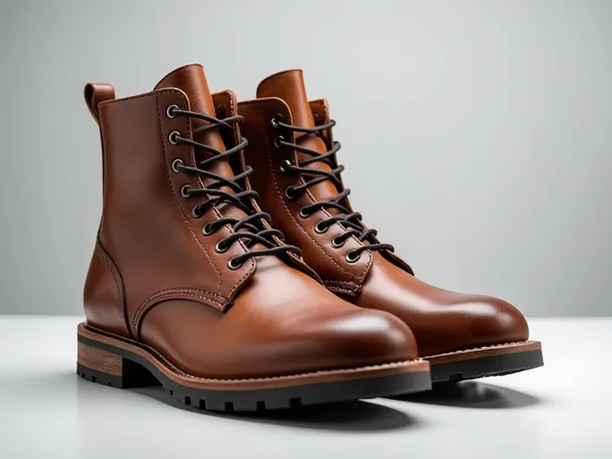 Brown Hightop Work Boots Combine Style and Durability