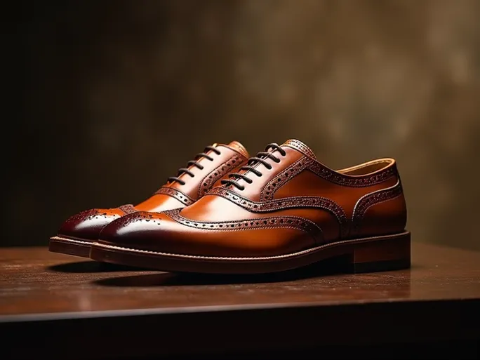 Okon Brogue Oxford Shoes Combine Style and Timeless Elegance