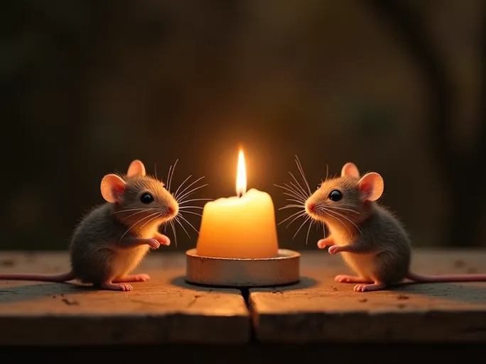 Beatrix Potters Rare mice by Candlelight Watercolor Unveiled