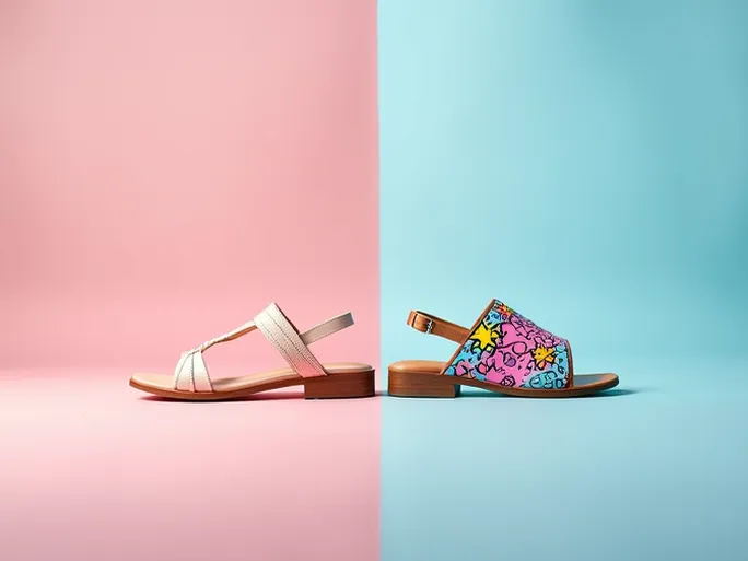 Summer Sandal Trends Favor Roundtoe Styles Graffiti Designs
