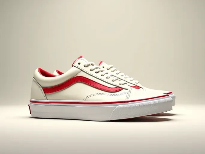 Vans Reintroduces Classic Old Skool Sneaker in Cream White and Red
