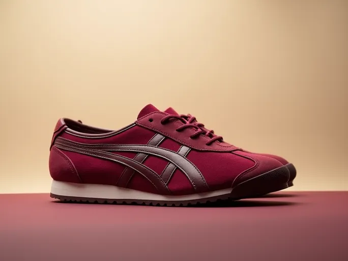 Onitsuka Tiger Unveils Heritageinspired Derby Burgundy Sneaker
