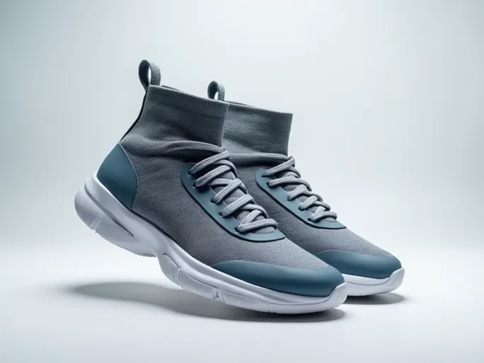 361 Unveils Grayblue Hightop Sneakers for Women