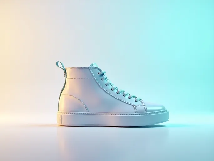361 Launches white Cyan Warmth Hightop Performance Sneakers