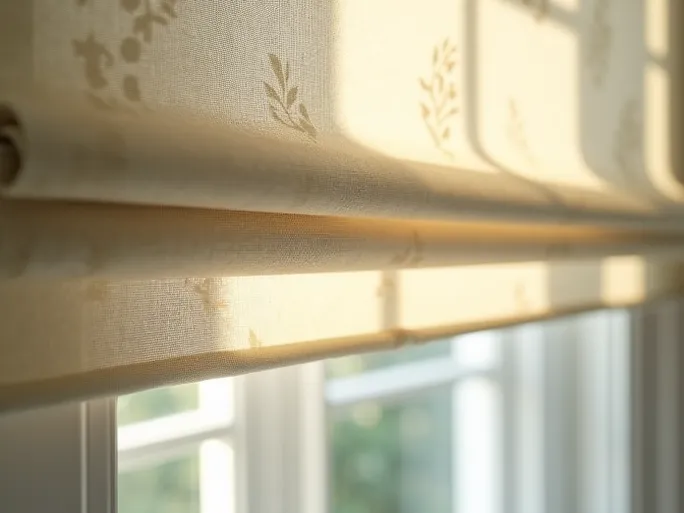 Walnut Milk and Velvet Roman Shades Elevate Home Decor