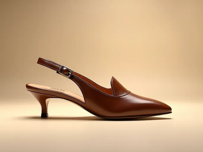 Charles Keiths Brown Slingbacks Reflect Latest Shoe Trends