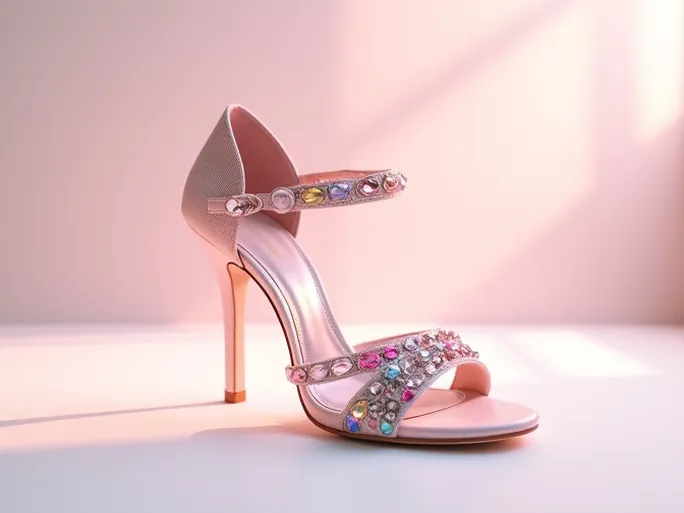 Alexander Mcqueen Debuts Jewelembellished Pink Sandals