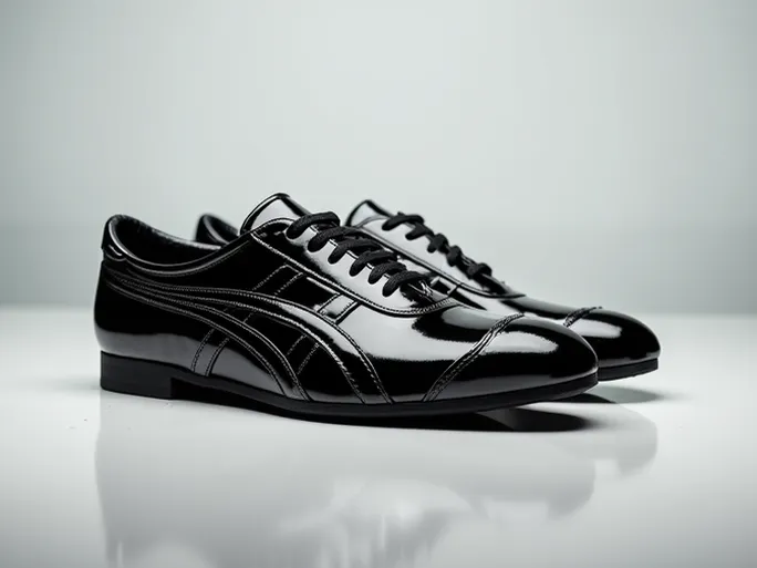 Onitsuka Tiger Updates Derby Shoe with Black Patent Leather