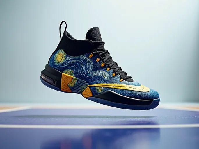 Lining Launches starry Night Graffiti Custom Basketball Shoes