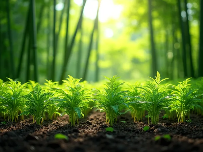 Farmers Boost Profits with Bamboo Fungussoybean Intercropping