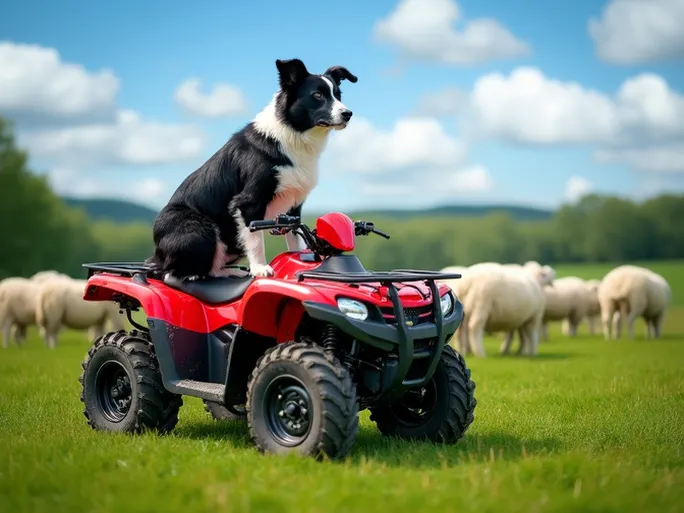 Australian Shepherd Mix Works As Farmhand on German Farm