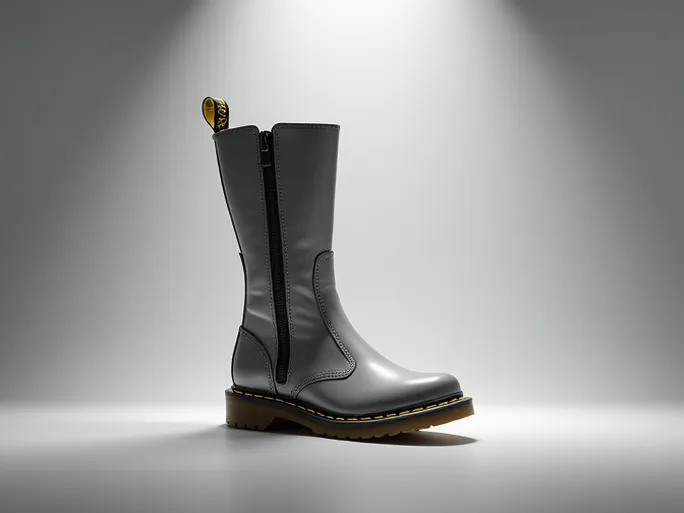 Dr Martens Launches New Unisex Gray Casual Boots