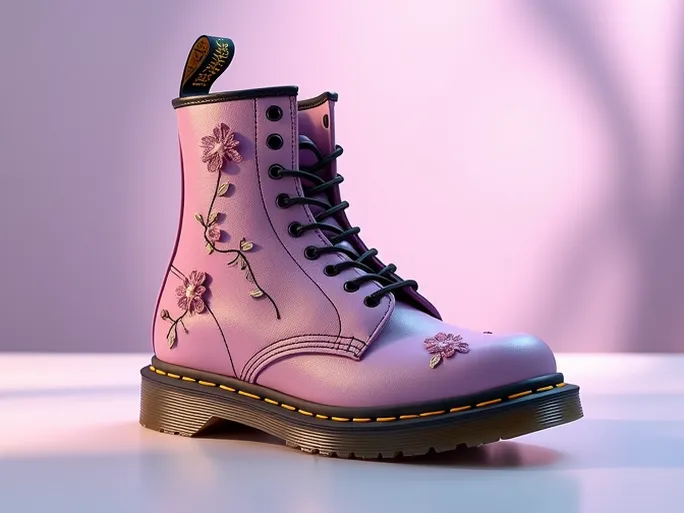 Dr Martens Releases Classic Boots with Floral Accents