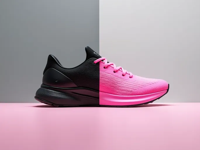 Erke Hongxing Launches Black and Pink Running Shoes