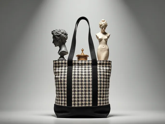 VA Launches Houndstooth Cotton Tote Bag Collection