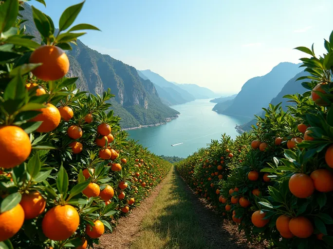 Zigui Lateseason Navel Oranges Hit Wholesale Market