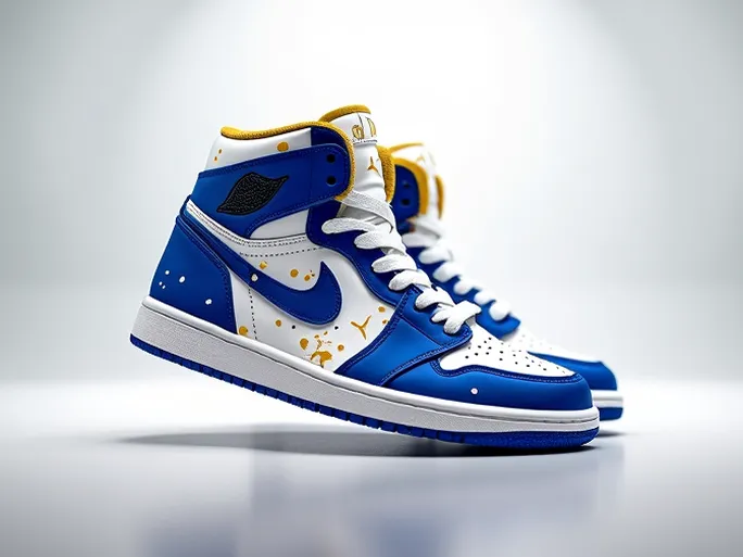 Air Jordan 1 Mid royal Splatter Revives Nostalgic Style