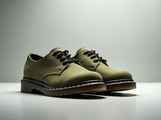 Dr Martens Revamps Classic Sneaker in Olive Green