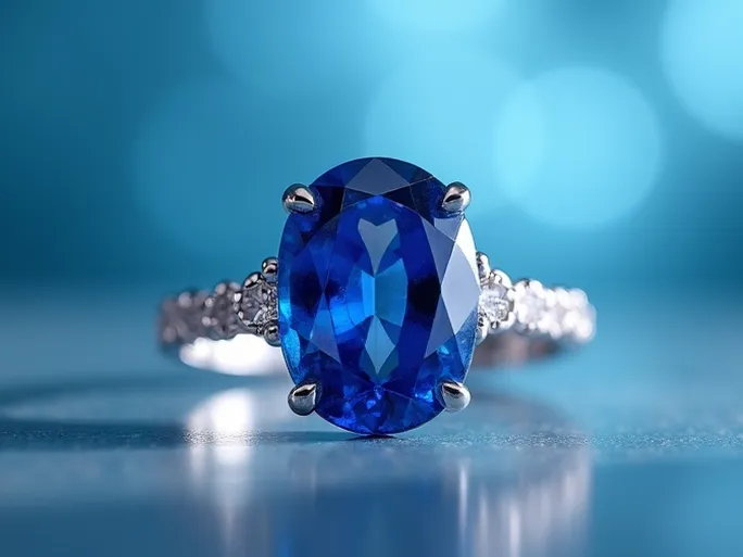Zocai Launches 1carat Sapphire Ring in White Gold