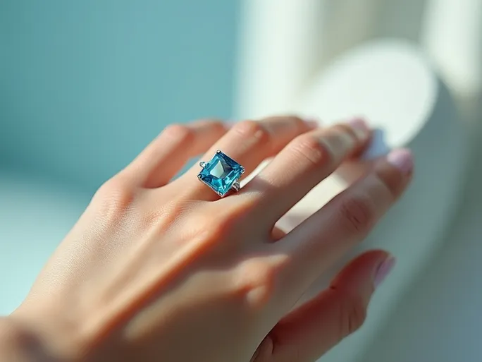 Zocai Launches 18K Gold Blue Topaz Ring Collection