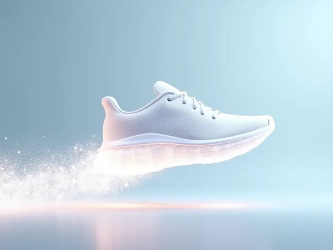 Lining Launches Energyreturning white Microcrystal Running Shoe