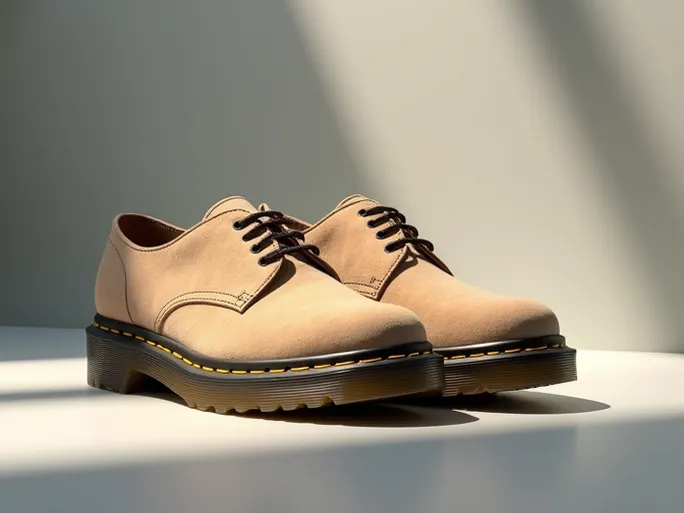 Dr Martens Unveils Beige Buck Suede 1461 Derby