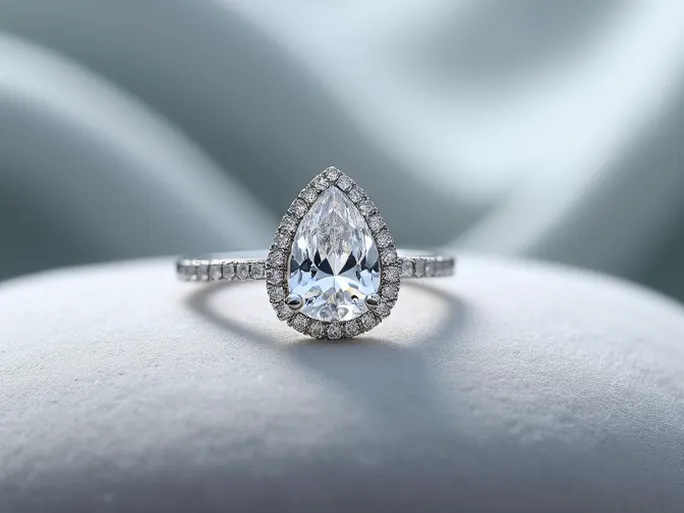 Zocai Unveils Giccertified Teardrop Diamond Ring Craftsmanship