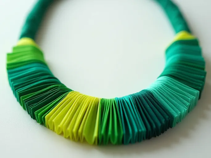 Designer Alexandra Tsocalas Debuts Vibrant Pleated Necklace