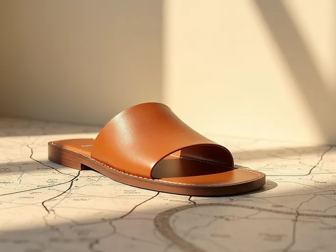 Parisian Brand Celine Launches Elegant Tan Sandals