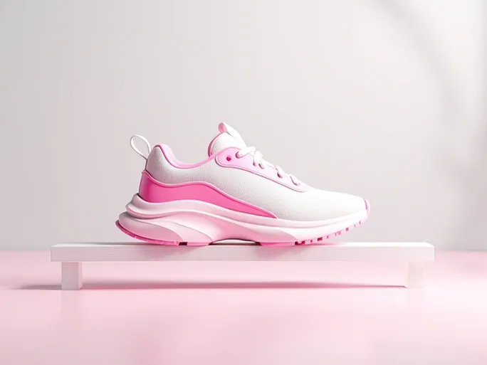 Lining Launches white Pink Sneaker for Women